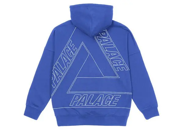 PALACE Jumbo Triferg Drop Shoulder Hood - Navy Blue