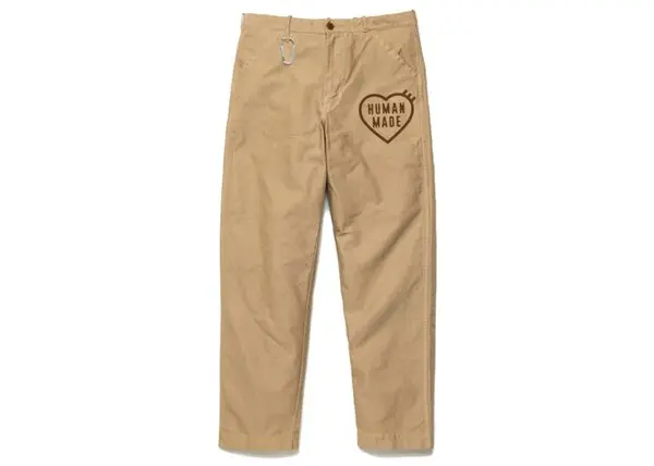 HUMAN MADE Heart Print Chino Pants - Beige