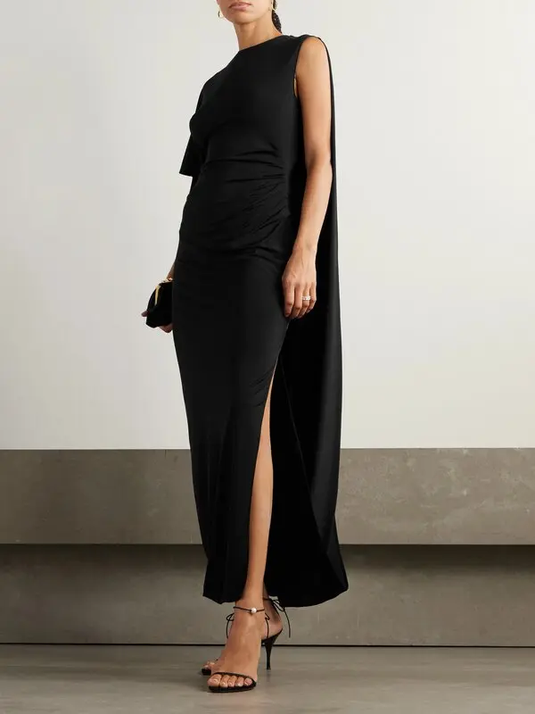Stella McCartney Asymmetric Cape-effect Gown