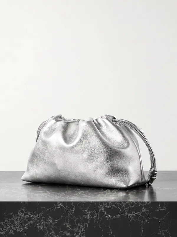 Loewe Flamenco Clutch - Silver