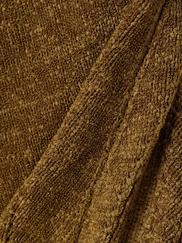 Proenza Schouler Leona Knitted Halterneck Top - Brown