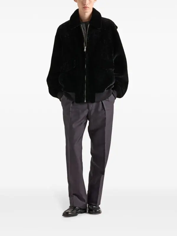 Prada Shearling Bomber Jacket