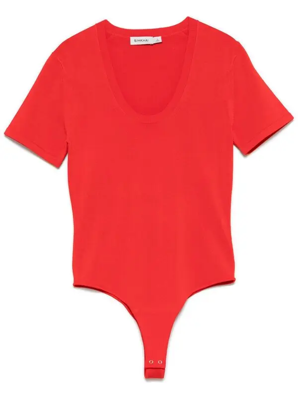 Simkhai Drew Bodysuit - Red