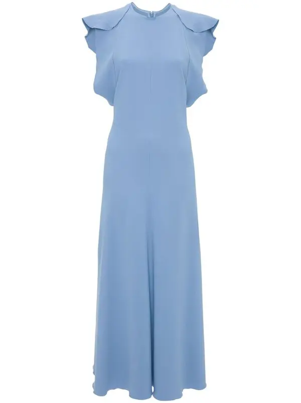 Victoria Beckham Cap-sleeve Midi Dress