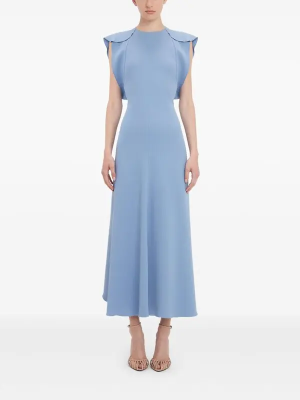 Victoria Beckham Cap-sleeve Midi Dress