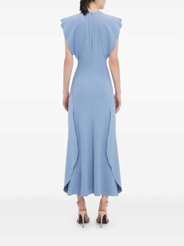 Victoria Beckham Cap-sleeve Midi Dress