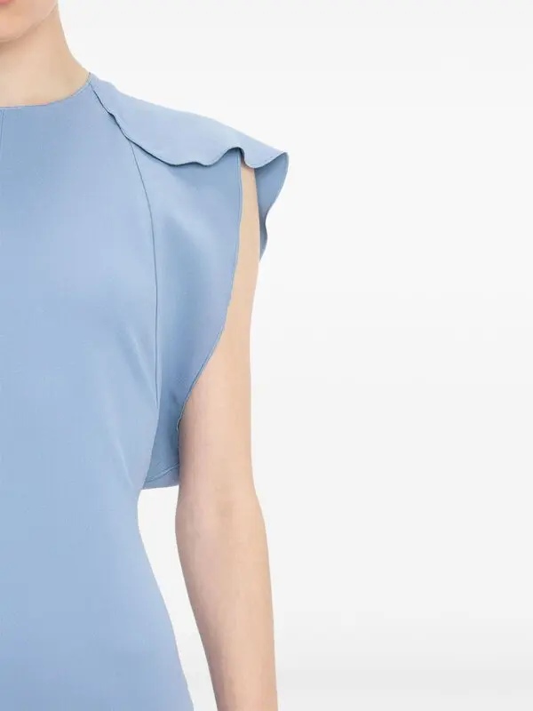 Victoria Beckham Cap-sleeve Midi Dress