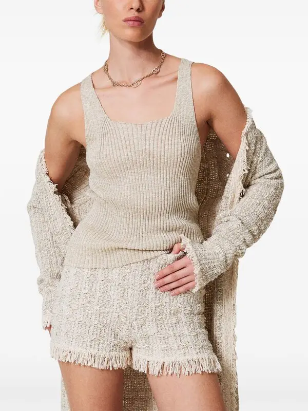 TWINSET Knitted Top - Neutrals