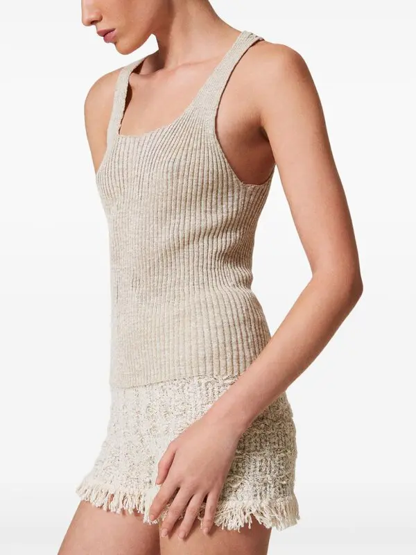 TWINSET Knitted Top - Neutrals