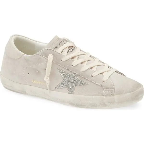 GOLDEN GOOSE Super-star Low-top Sneakers - Grey/ Silver