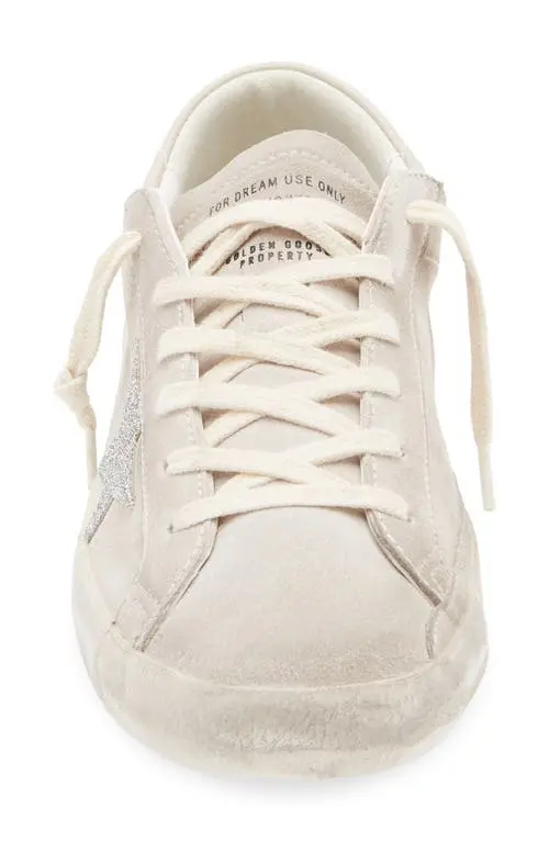 GOLDEN GOOSE Super-star Low-top Sneakers - Grey/ Silver