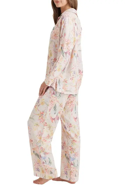 PAPINELLE Bailey Cozy Floral Cotton Blend Pajamas