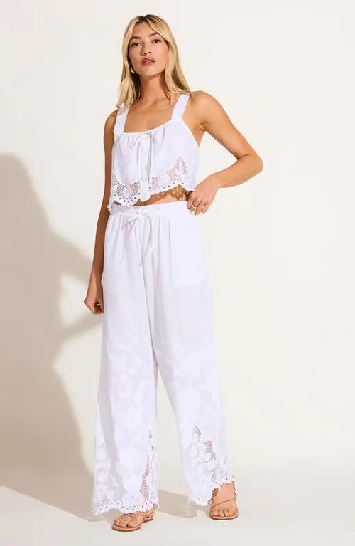 Vitamin A® Floral Broderie Anglaise Cover-up Pants
