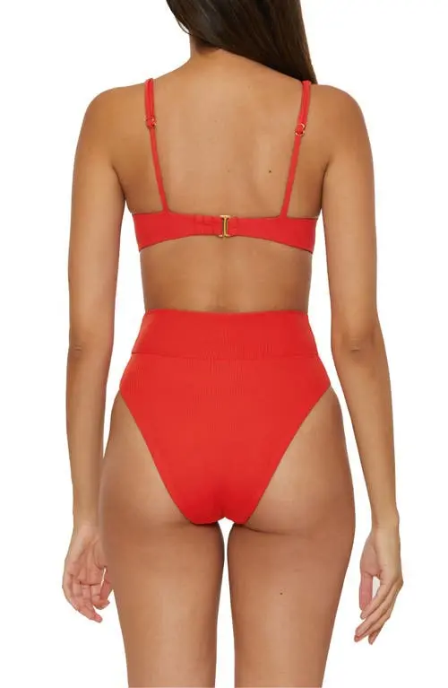 BECCA By Rebecca Virtue Modern Edge Underwire Bikini Top