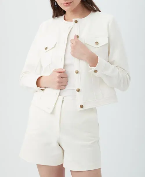 Trina Turk Gail Jacket - Whitewash