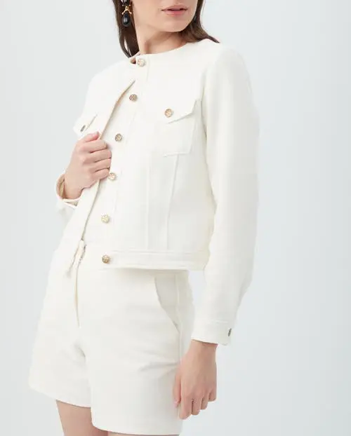 Trina Turk Gail Jacket - Whitewash