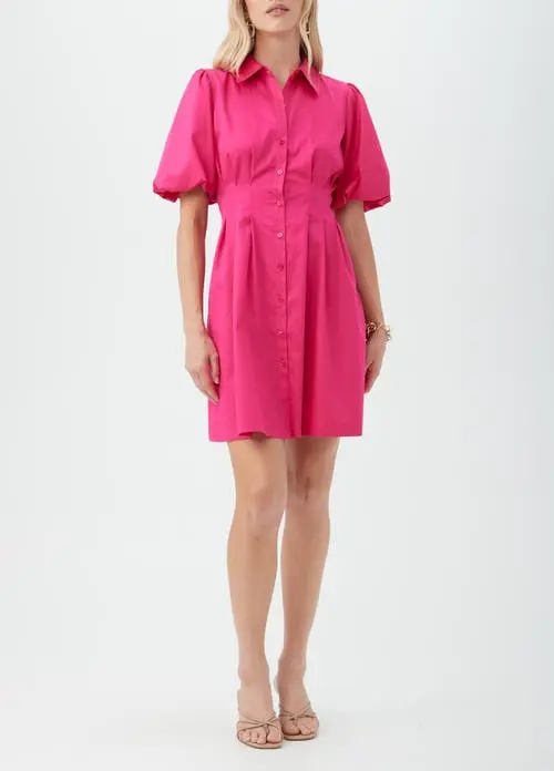 Trina Turk Galine Shirt Dress - Petal Pink