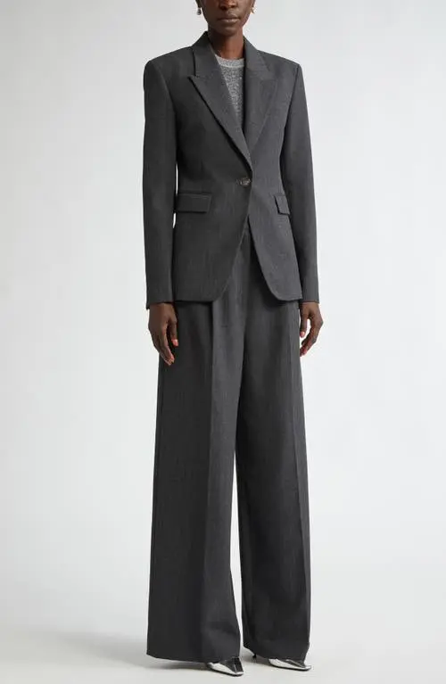 St. John Pinstripe Suiting Pants - Shadow
