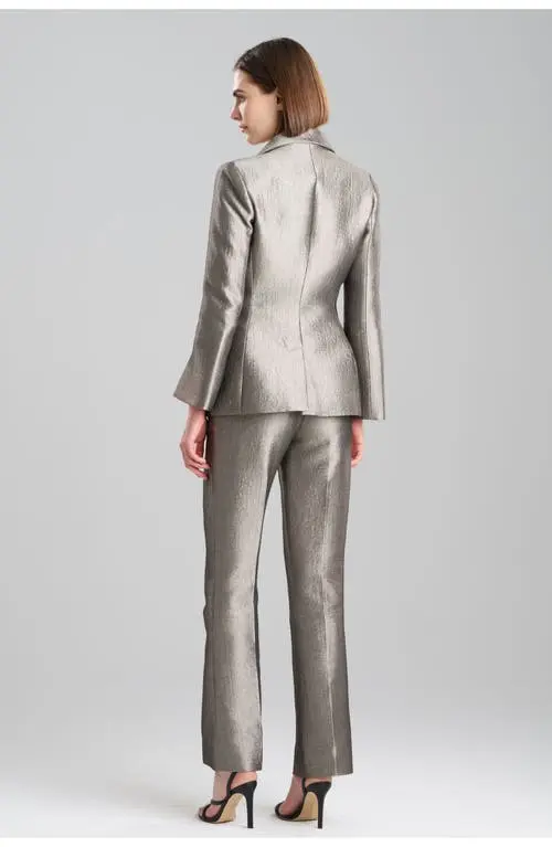 Natori Metallic Jacquard Blazer