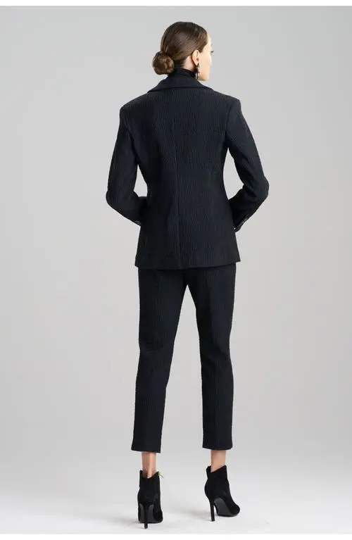 Natori Textured Cotton Jacquard Jacket