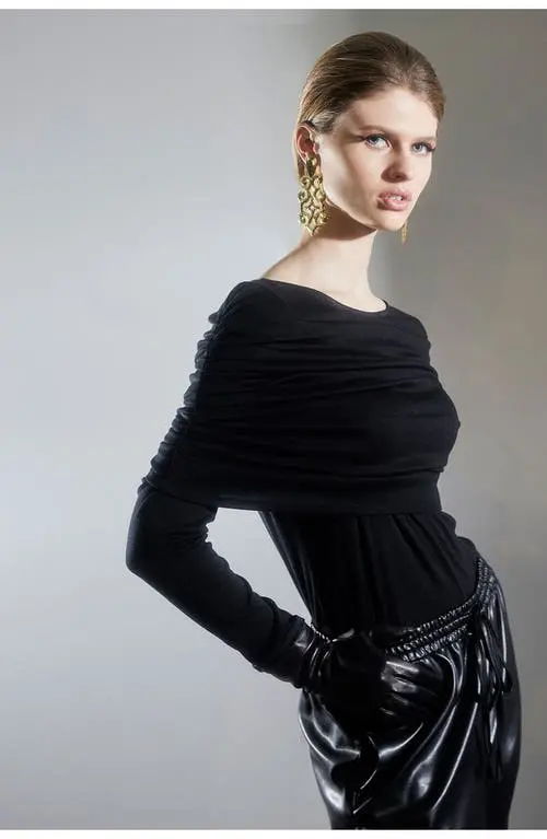 Natori Layered Ruched Top