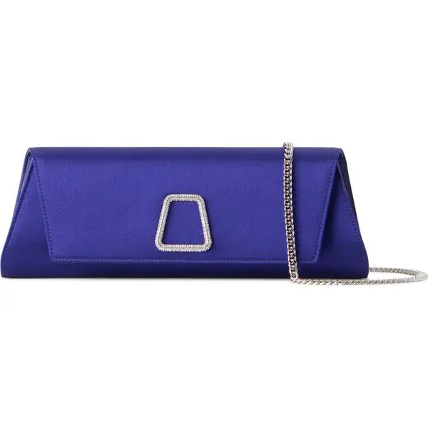 Akris Small Anouk East/west Silk Satin Clutch - Amethyst