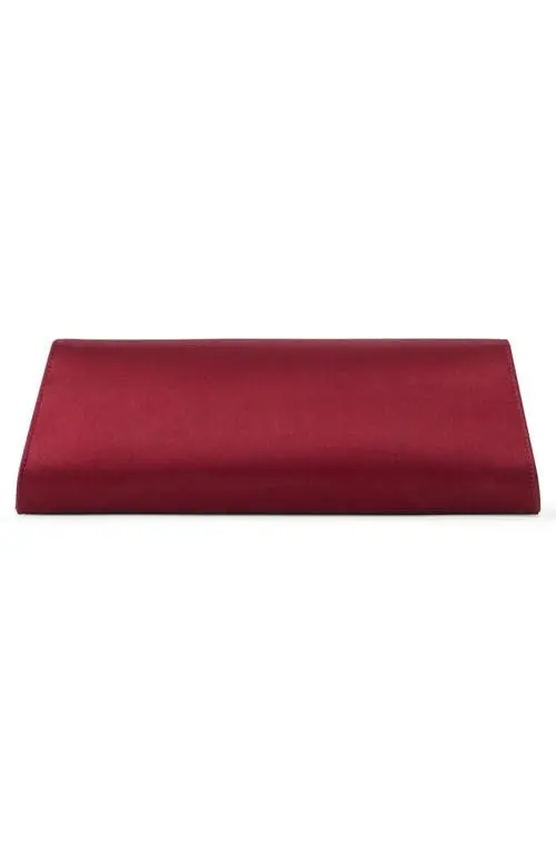 Akris Small Anouk East/west Silk Satin Clutch - Garnet
