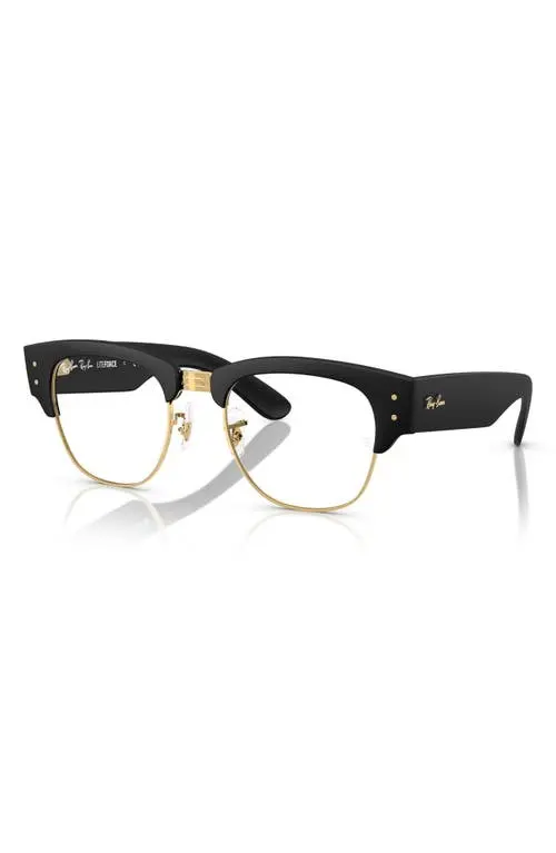 Ray-ban Liteforce Clubmaster Square Optical Glasses - Black Gold