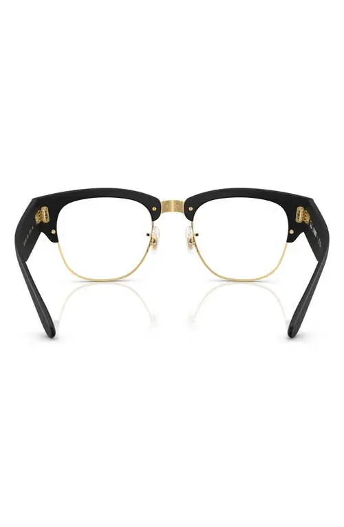 Ray-ban Liteforce Clubmaster Square Optical Glasses - Black Gold
