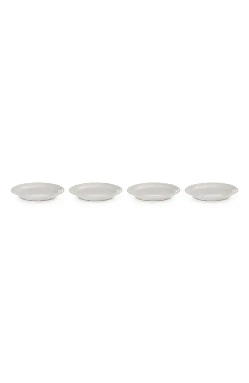 LE CREUSET Vancouver Set Of 4 Dinner Plates - White