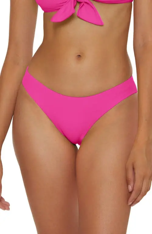 Becca Modern Edge Hipster Bikini Bottom - Fuchsia