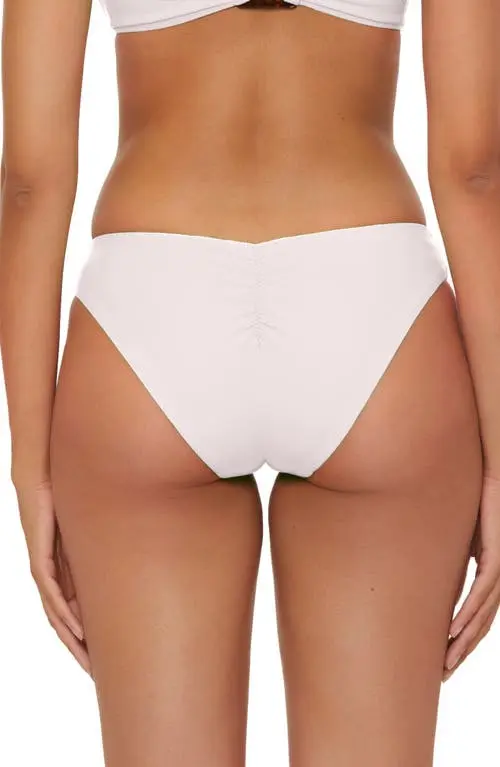 BECCA By Rebecca Virtue Modern Edge Hipster Bikini Bottom - White