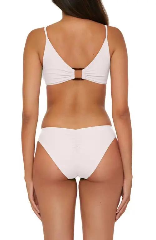 BECCA By Rebecca Virtue Modern Edge Hipster Bikini Bottom - White