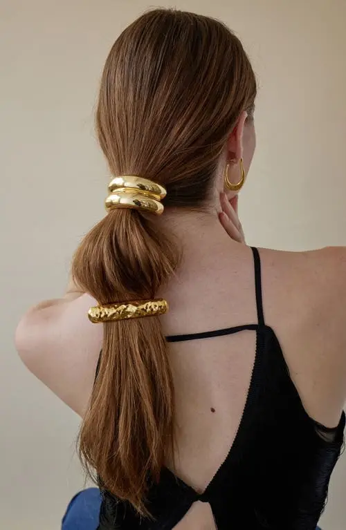 LELET NY Hammered Bar Barrette