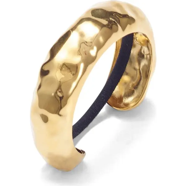 LELET NY Hammered Metal Ponytail Cuff - Gold