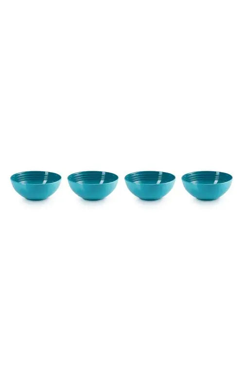 LE CREUSET Vancouver Set Of 4 Soup Bowls - Caribbean