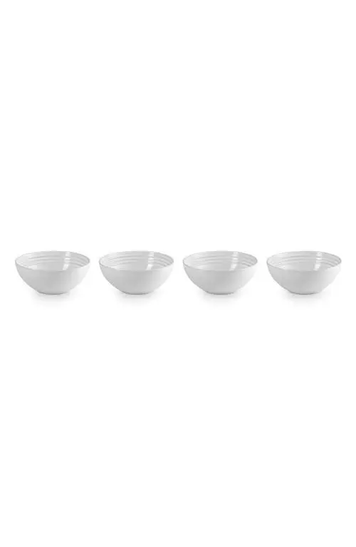 LE CREUSET Vancouver Set Of 4 Soup Bowls - White
