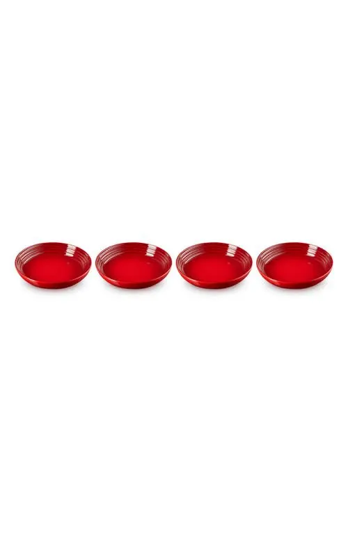 LE CREUSET Vancouver Set Of 4 Pasta Bowls - Cerise