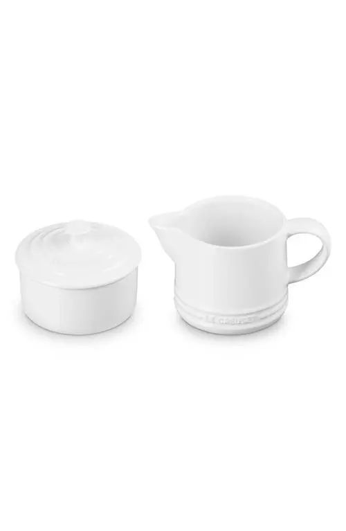 LE CREUSET Signature Sugar & Creamer Set - White