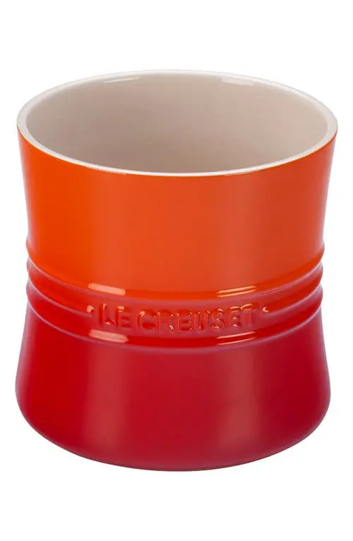 LE CREUSET Large Stoneware Utensil Crock - Flame