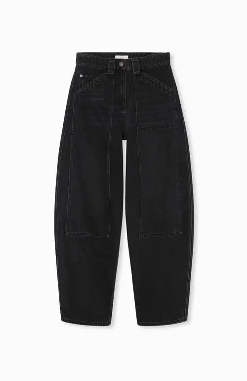 Co Denim Patch Pocket Pants - Black
