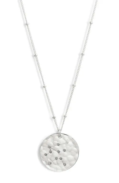 NASHELLE Constellation Pendant Necklace - Sterling Silver Aquarius