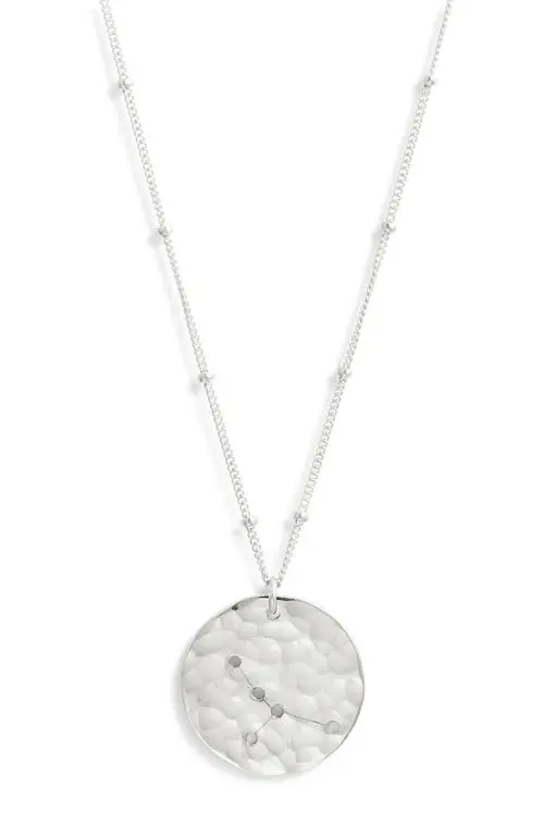 NASHELLE Constellation Pendant Necklace - Sterling Silver Cancer