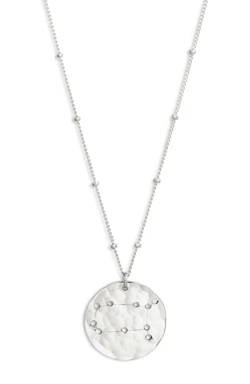 NASHELLE Constellation Pendant Necklace - Sterling Silver Gemini