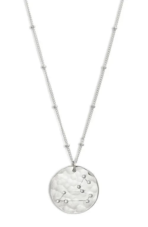 NASHELLE Constellation Pendant Necklace - Sterling Silver Leo