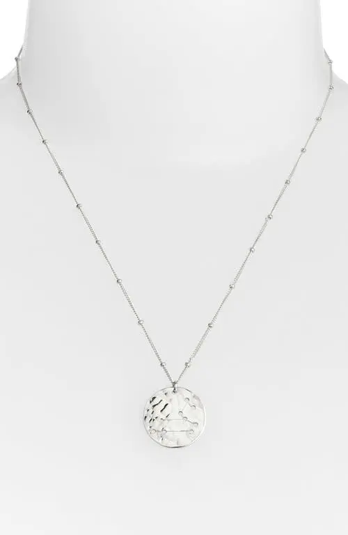 NASHELLE Constellation Pendant Necklace - Sterling Silver Leo