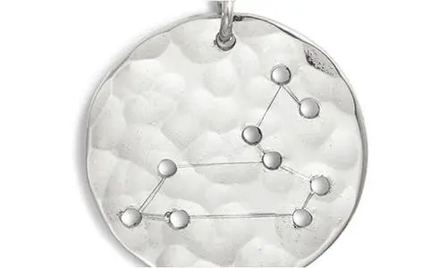 NASHELLE Constellation Pendant Necklace - Sterling Silver Leo