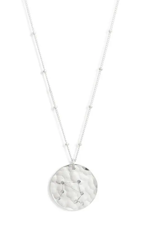 NASHELLE Constellation Pendant Necklace - Sterling Silver Libra