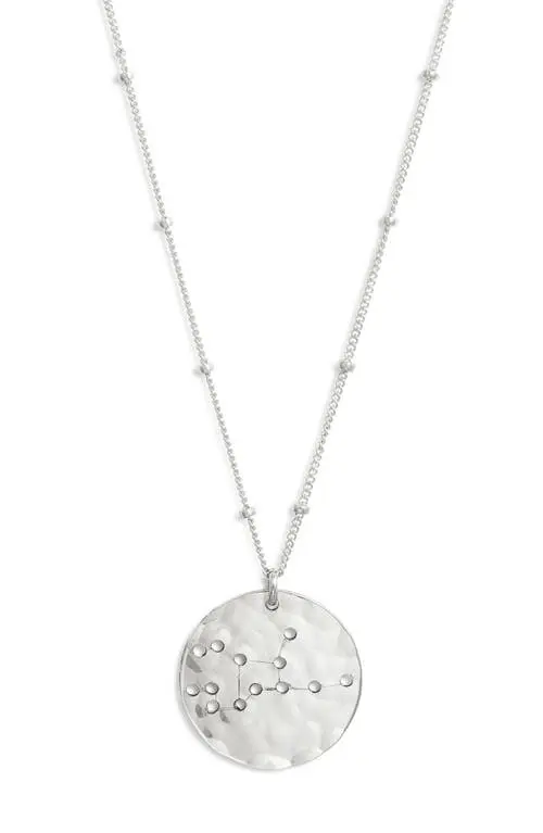NASHELLE Constellation Pendant Necklace - Sterling Silver Virgo