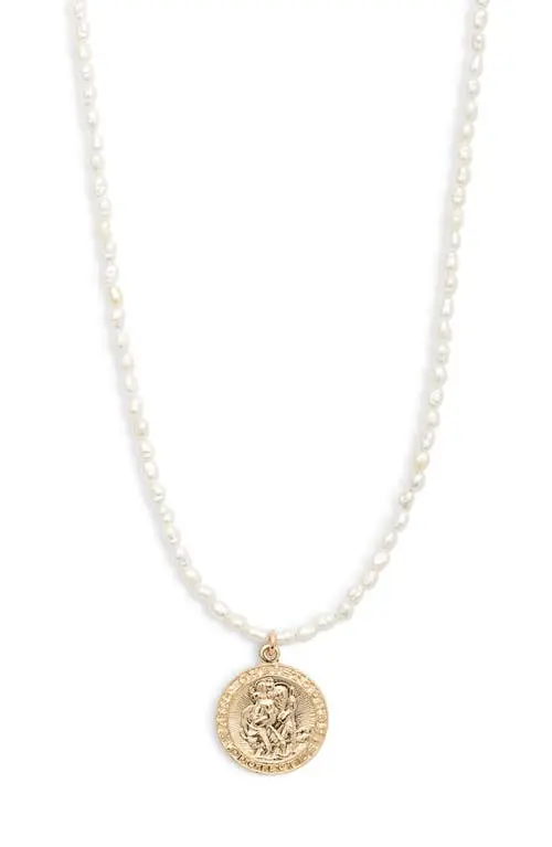 NASHELLE Sophia Freshwater Pearl Strand Necklace - Gold Fill